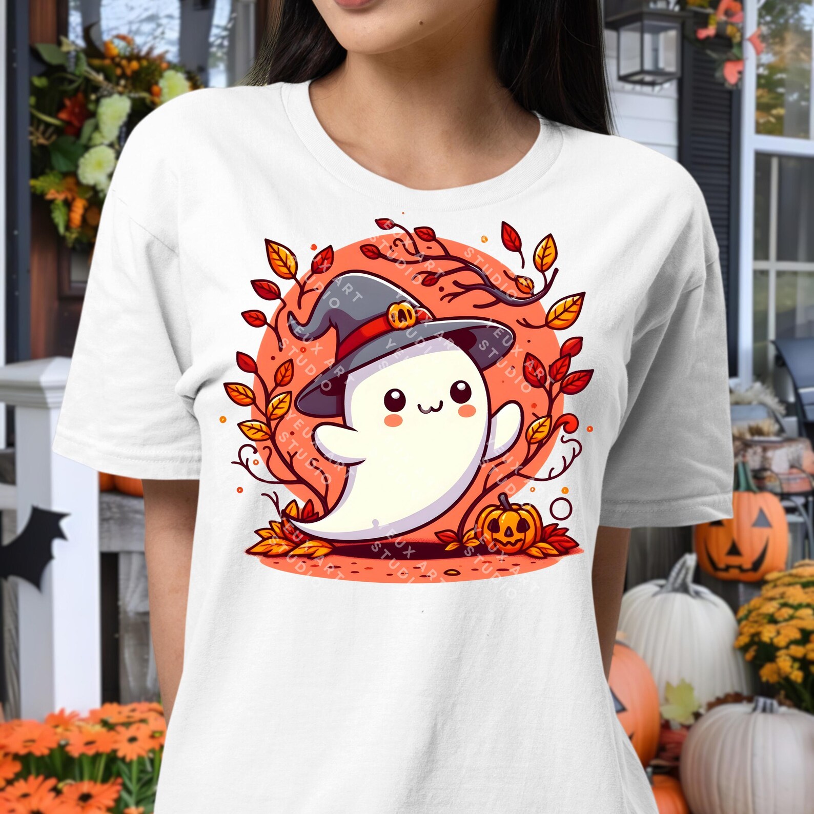 Spoky Ghost Png, Fall Png, Halloween Png, Autumn Png, Spooky Season Png ...