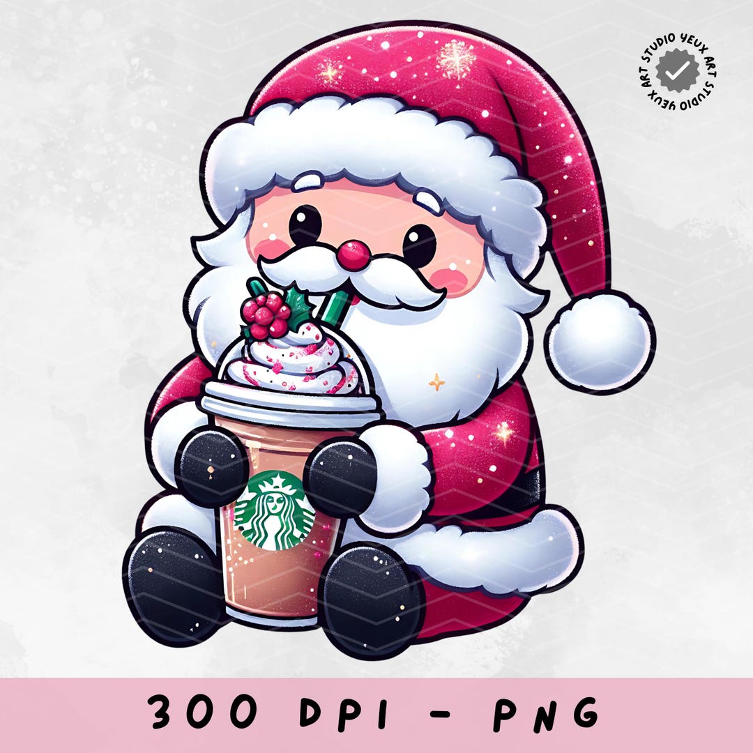 Santa Png, Christmas Santa Png, This the Season Png, Coffe, Merry ...