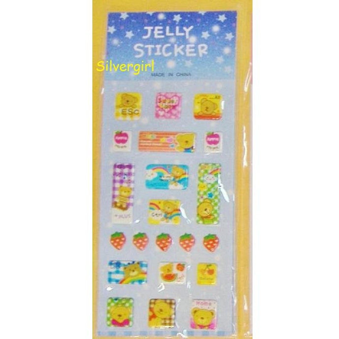 Crafting Stickers 4 Choices Puffy Jelly Look Scrapbooking Birthday ...
