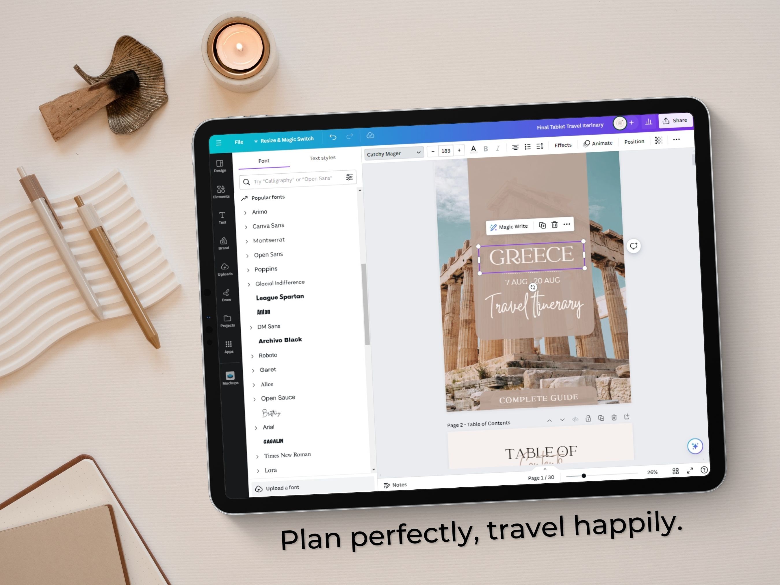 Editable Travel Itinerary Template Trip Mobile Planner Digital Vacation ...