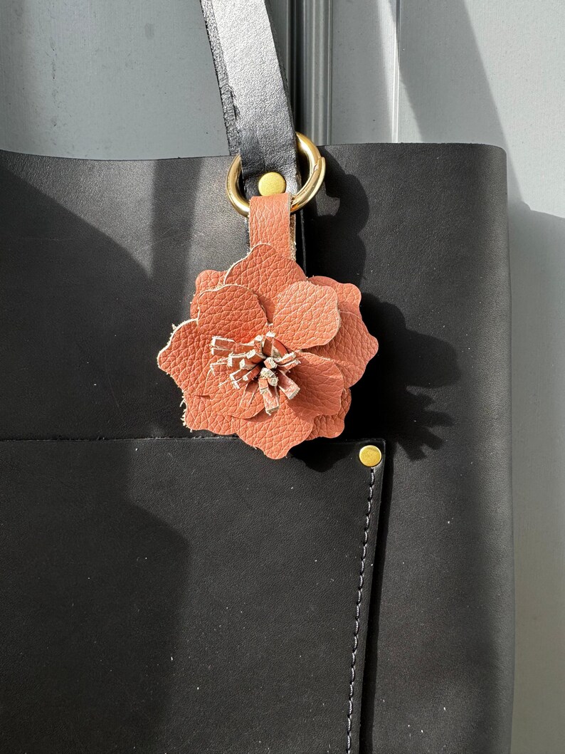 Everbloom Leather Flower Large Peach Fizz - Etsy