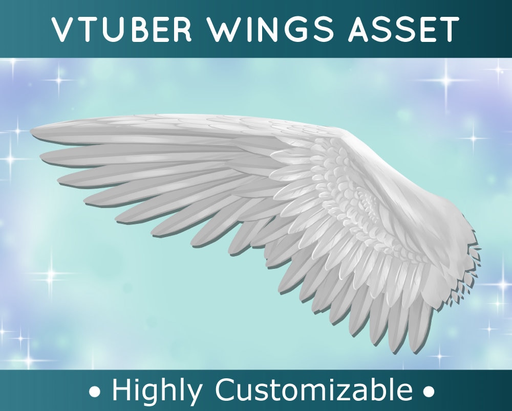 Vtuber Wings Asset | Live 2D | Customizable - Etsy