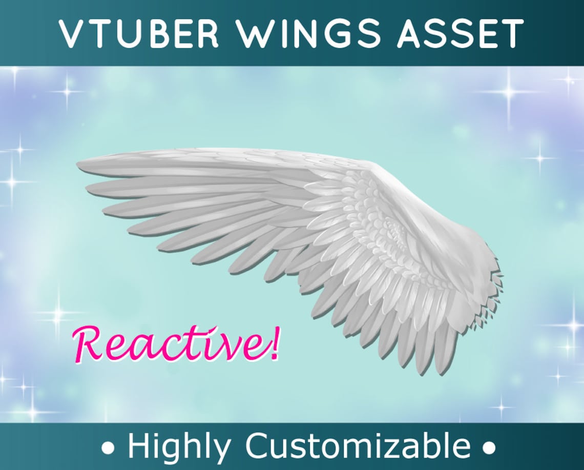 Vtuber Wings Asset | Live 2D | Customizable - Etsy