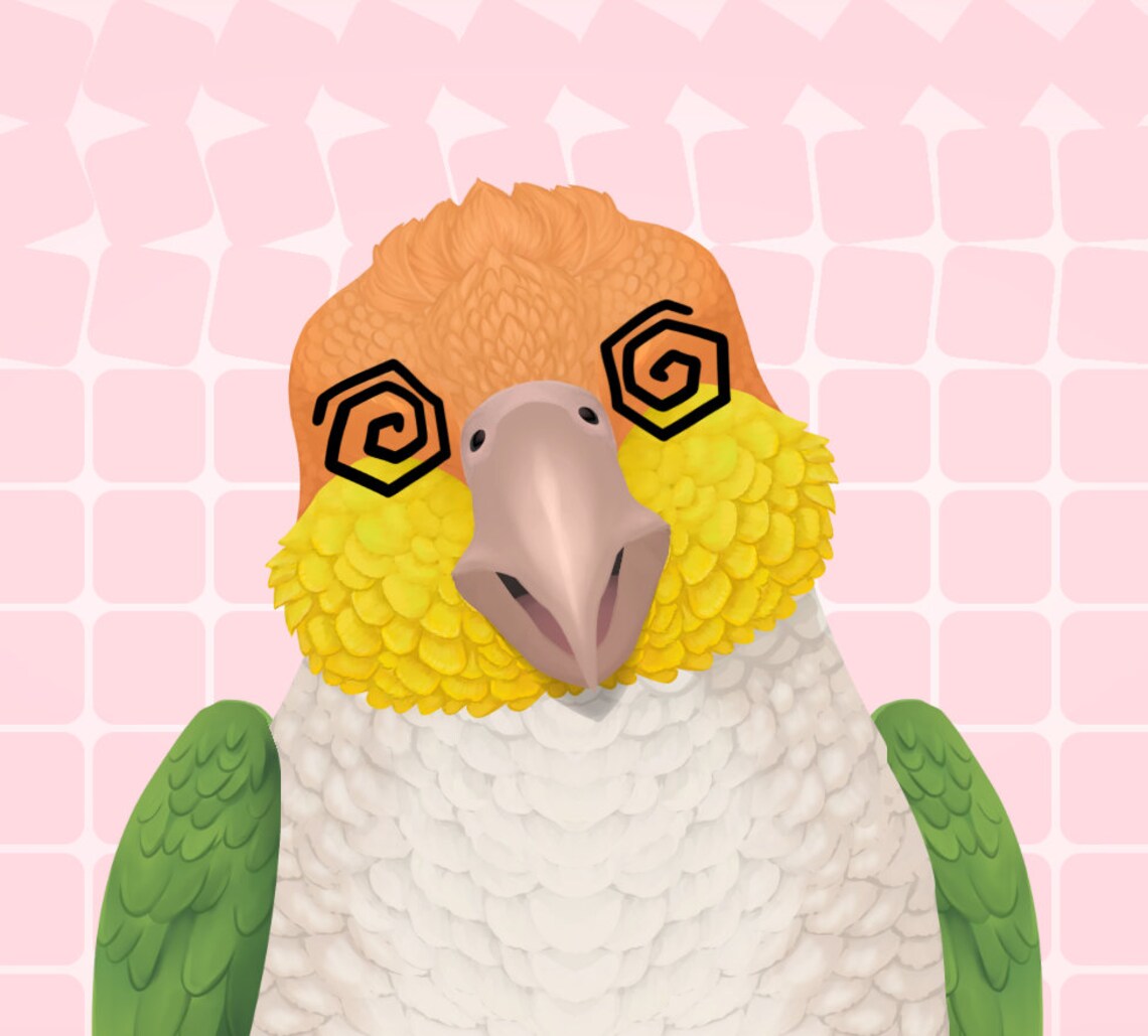 Bird Vtuber Model - Jack the White Bellied Caique © | Ready to Use ...