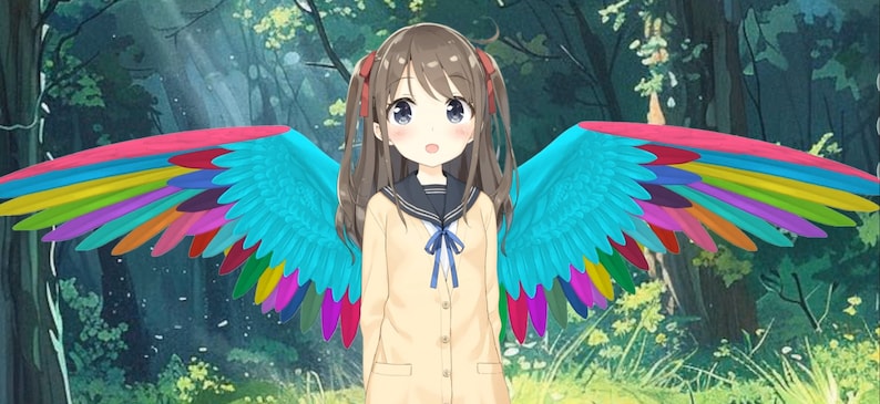 Vtuber Wings Asset | Live 2D | Customizable - Etsy
