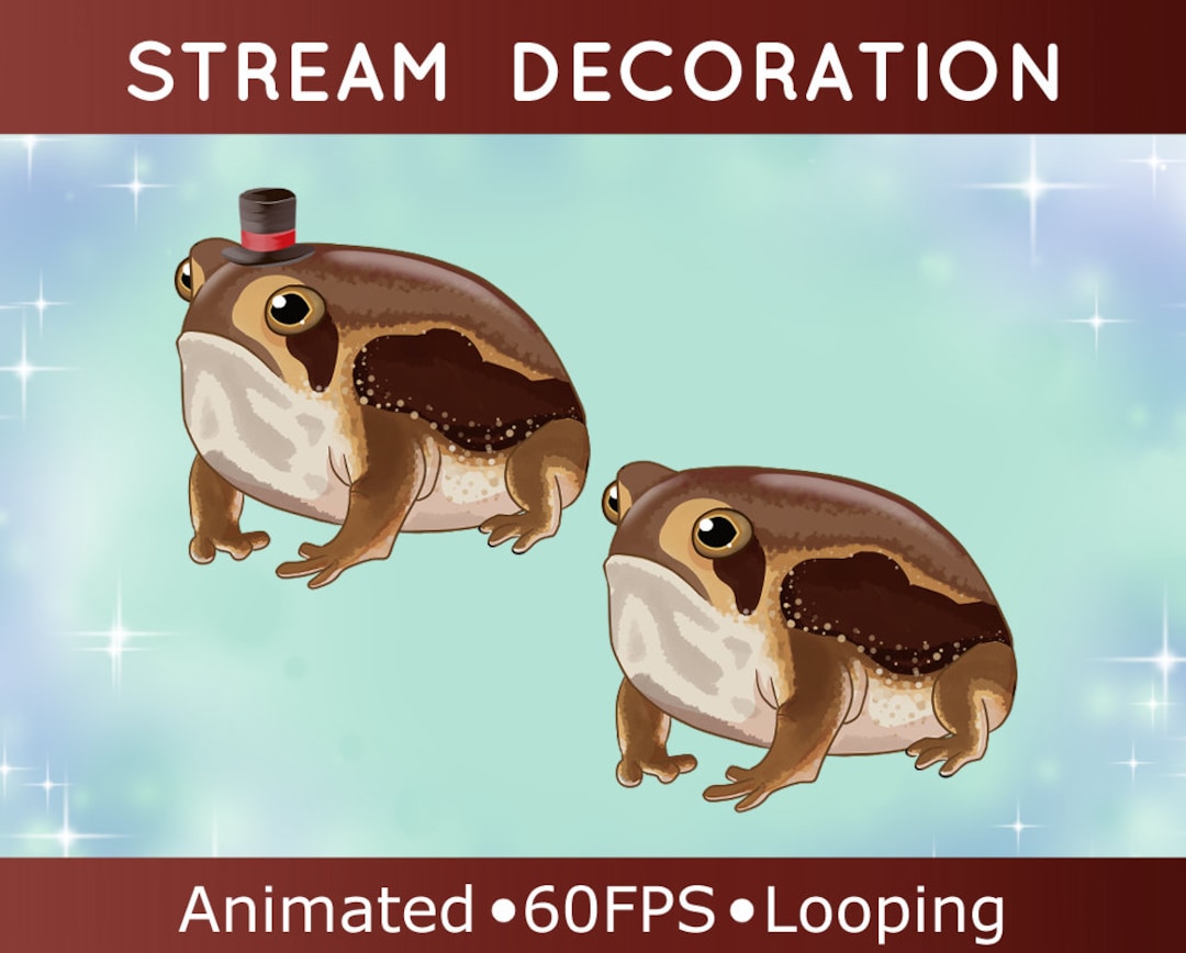 Animated Frog | Potato Fairy Frog | Streamer Pet | Stream Decoration - Etsy