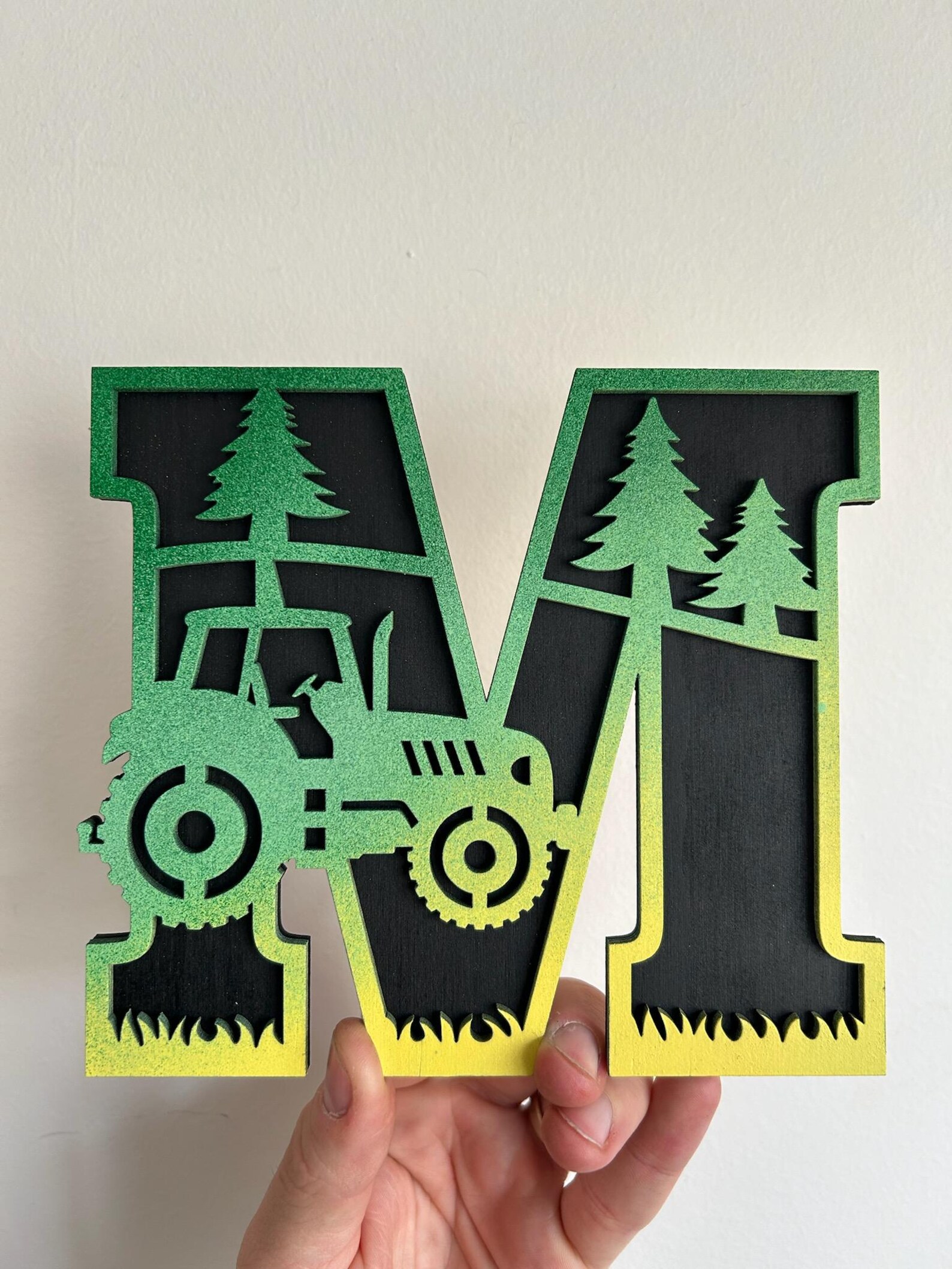Handmade Tractor Theme Name Sign: Farm Nursery Decor - Etsy