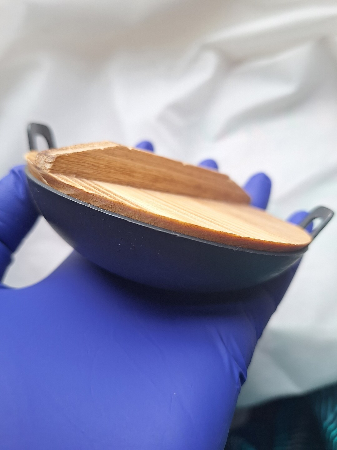 Mini Cooking Wok Pan With Wooden Lid - Etsy