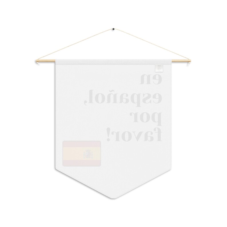 Pennant Banner, Spanish Flag Decoration for Students, Typewriter Font ...