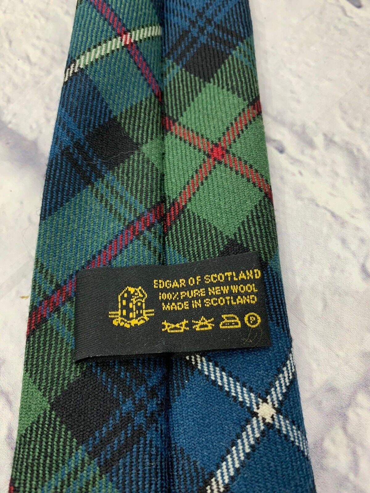 Edgar of Scotland Tie Vintage Wool Plaid - Etsy