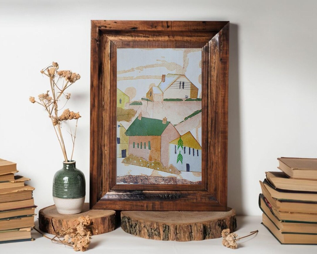 Mini House Collage, Mixed Media Art, Collage Print - Etsy