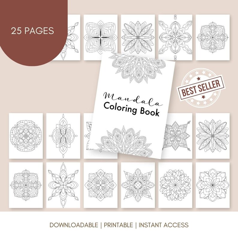 Zen Mandala Coloring Book - Colouring Pages for Mindfulness, Relaxation ...