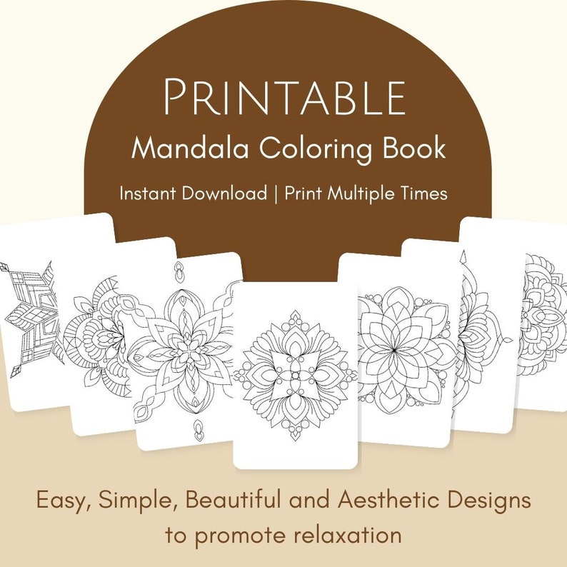 Zen Mandala Coloring Book - Colouring Pages for Mindfulness, Relaxation ...