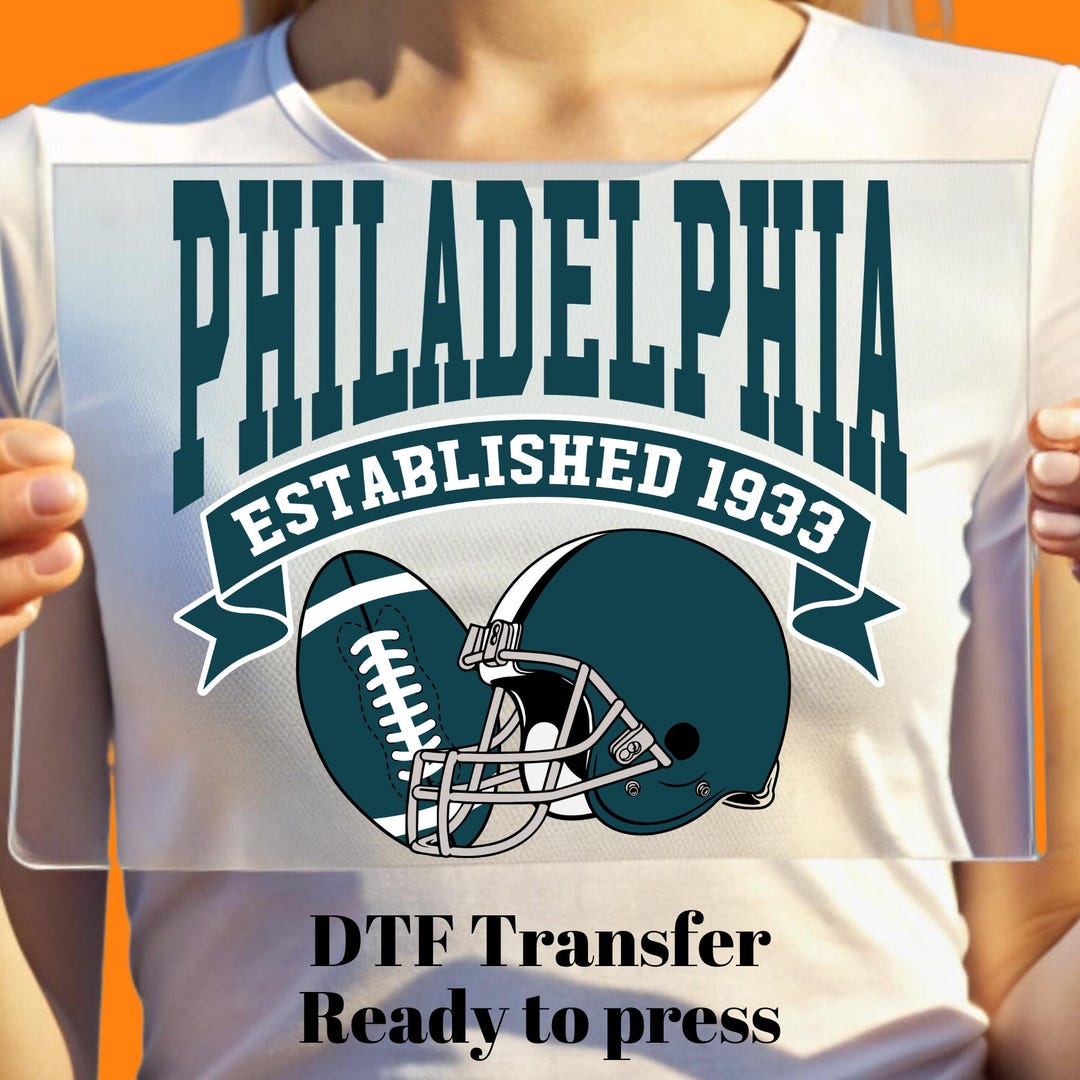 Philadelphia Football DTF Transfers, Football Game Day Ready to Press ...