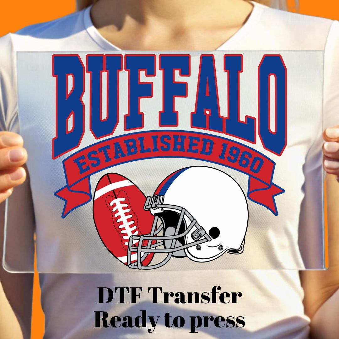 Buffalo Football DTF Transfers, Football Game Day Ready to Press, Bulk ...