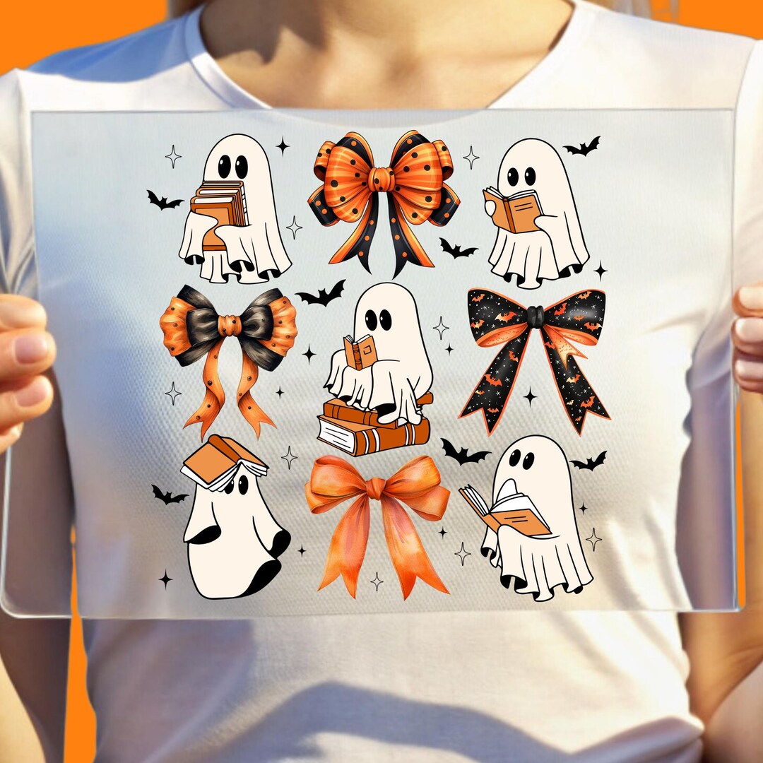 Cute Ghost DTF Transfer, Ready to Press, Bulk Dtf Transfer, Gang Sheet ...