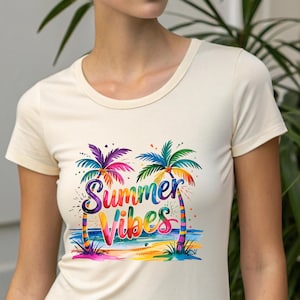 Summer Vibes DTF Transfer, Retro Summer Ready to Press, Summer DTF ...