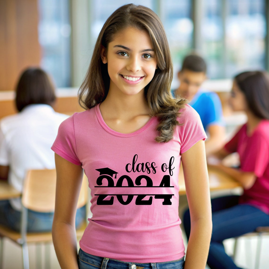 Class of 2024 Graduate Dtftransfer, Custom 2024 Graduate Ready to Press ...