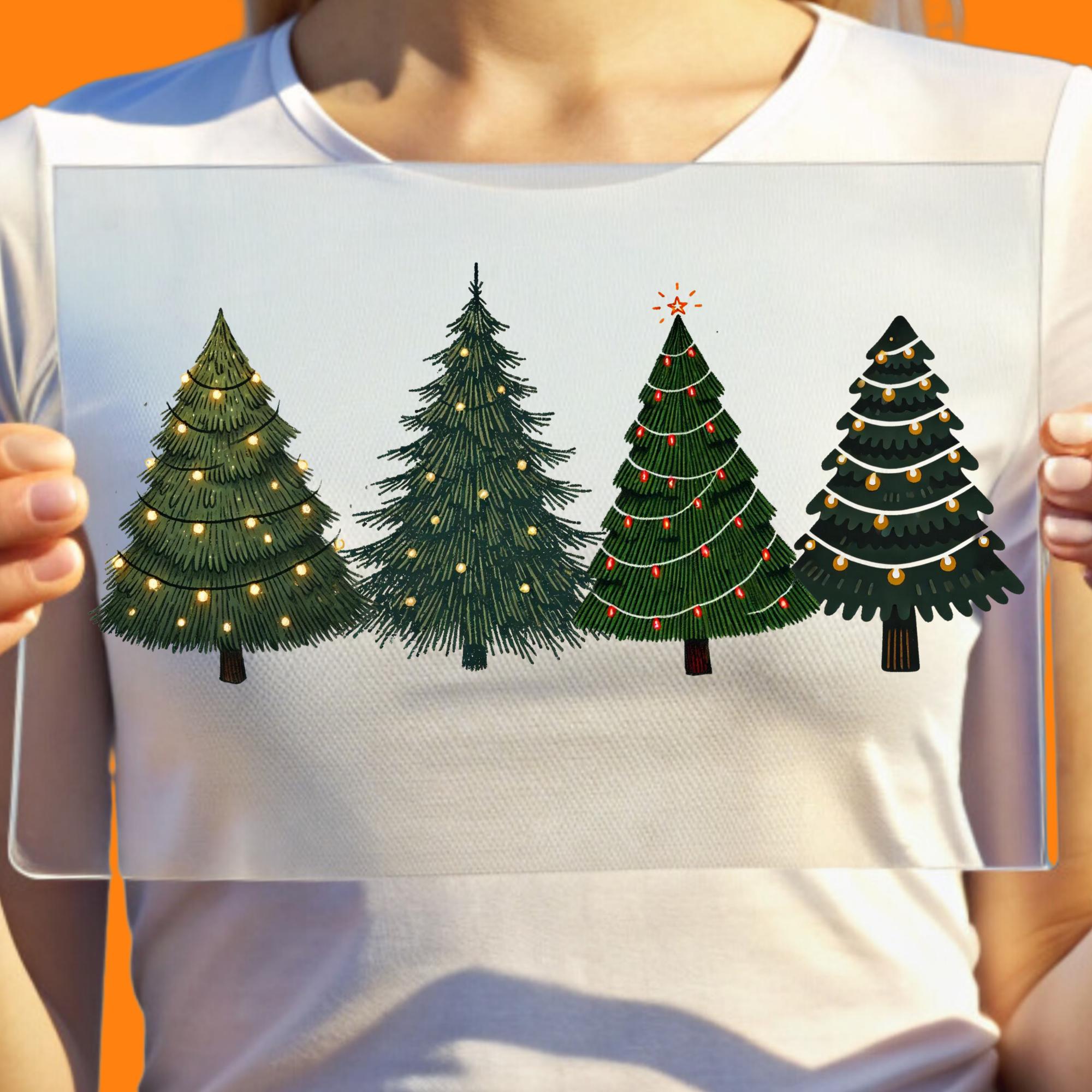 Christmas Tree Ready to Press, DTF Transfers, Bulk Dtf Transfer, Gang ...
