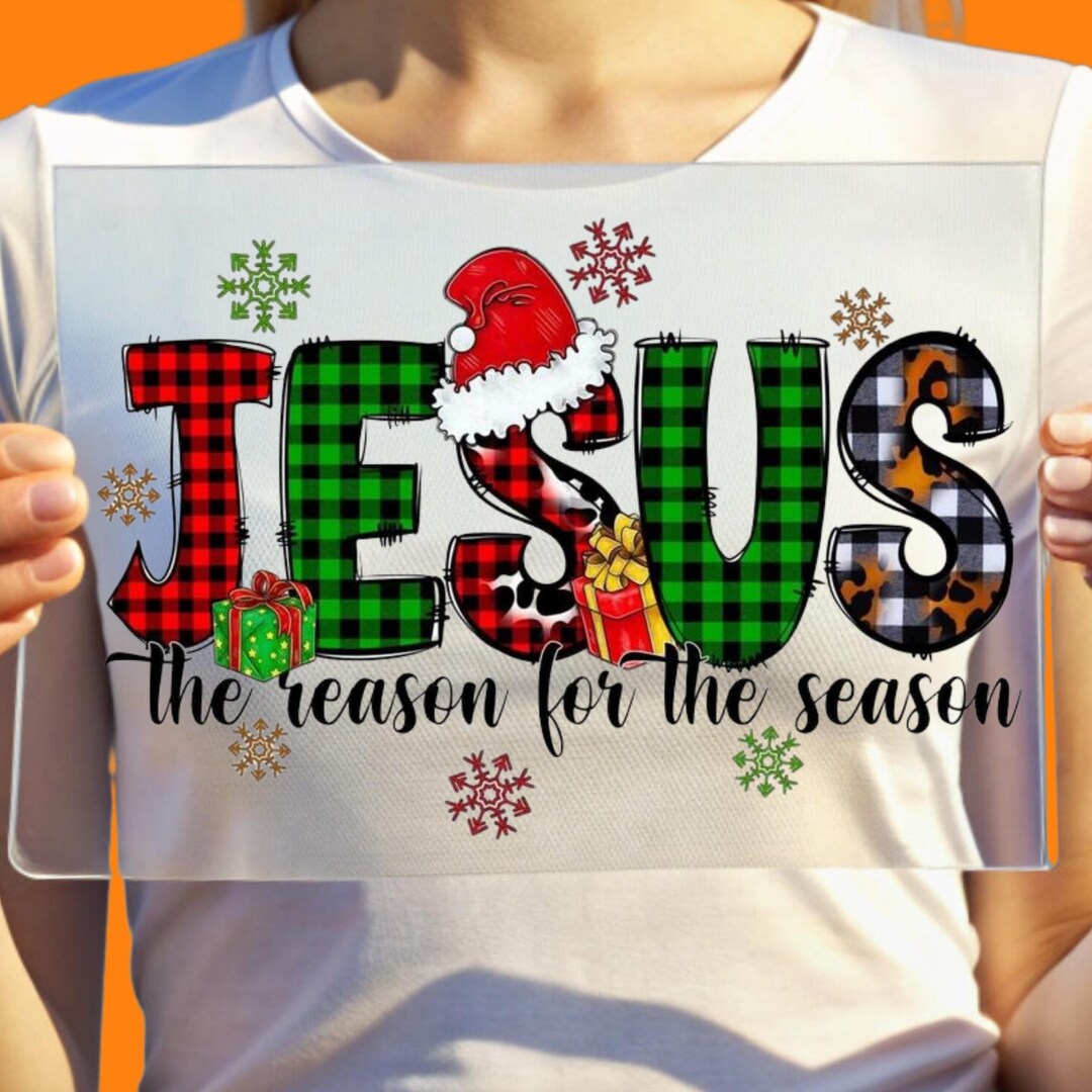 Jesus Christmas DTF Transfers, Ready to Press, Bulk Dtf Transfer, Gang ...