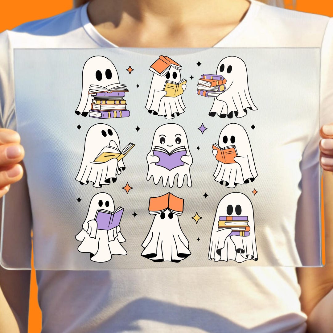 Cute Ghost DTF Transfer, Ready to Press, Bulk Dtf Transfer, Gang Sheet ...