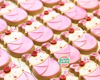 Baby Shower Cookies, Its A Girl, Custom Cookies, Baby Cookies, Sugar ...