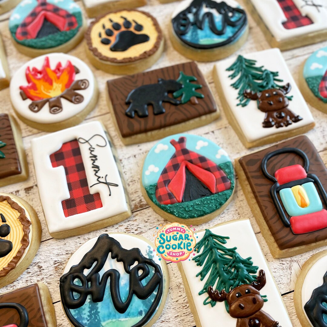 Wilderness First Birthday Sugar Cookies - Etsy