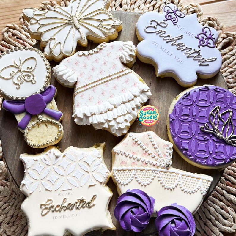 Enchanted to Meet You Baby Shower Sugar Cookies - Etsy