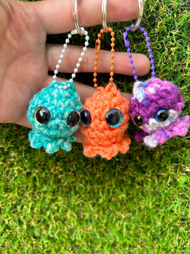 Crochet Octopus Keychain - Etsy