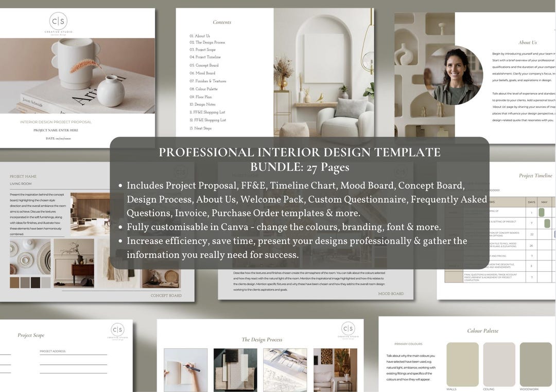 Interior Design Template Bundle - Project Proposal - FF&E - Welcome ...
