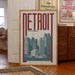 Detroit Wall Art Print, Detroit Poster, Detroit Art Print, Detroit ...