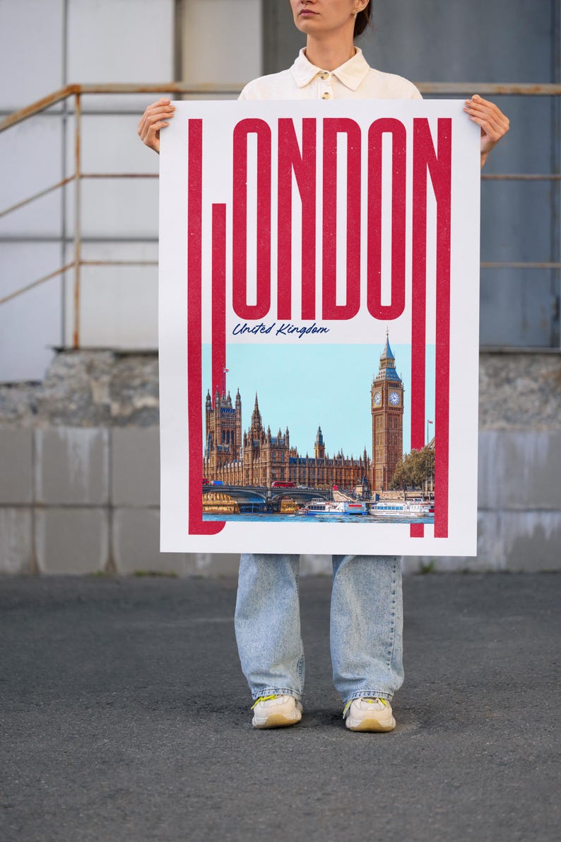 London Wall Art, London Poster, London Art Print, London Skyline ...