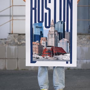 Boston Wall Art Print, Boston Poster, Boston Art Print, Boston Skyline ...