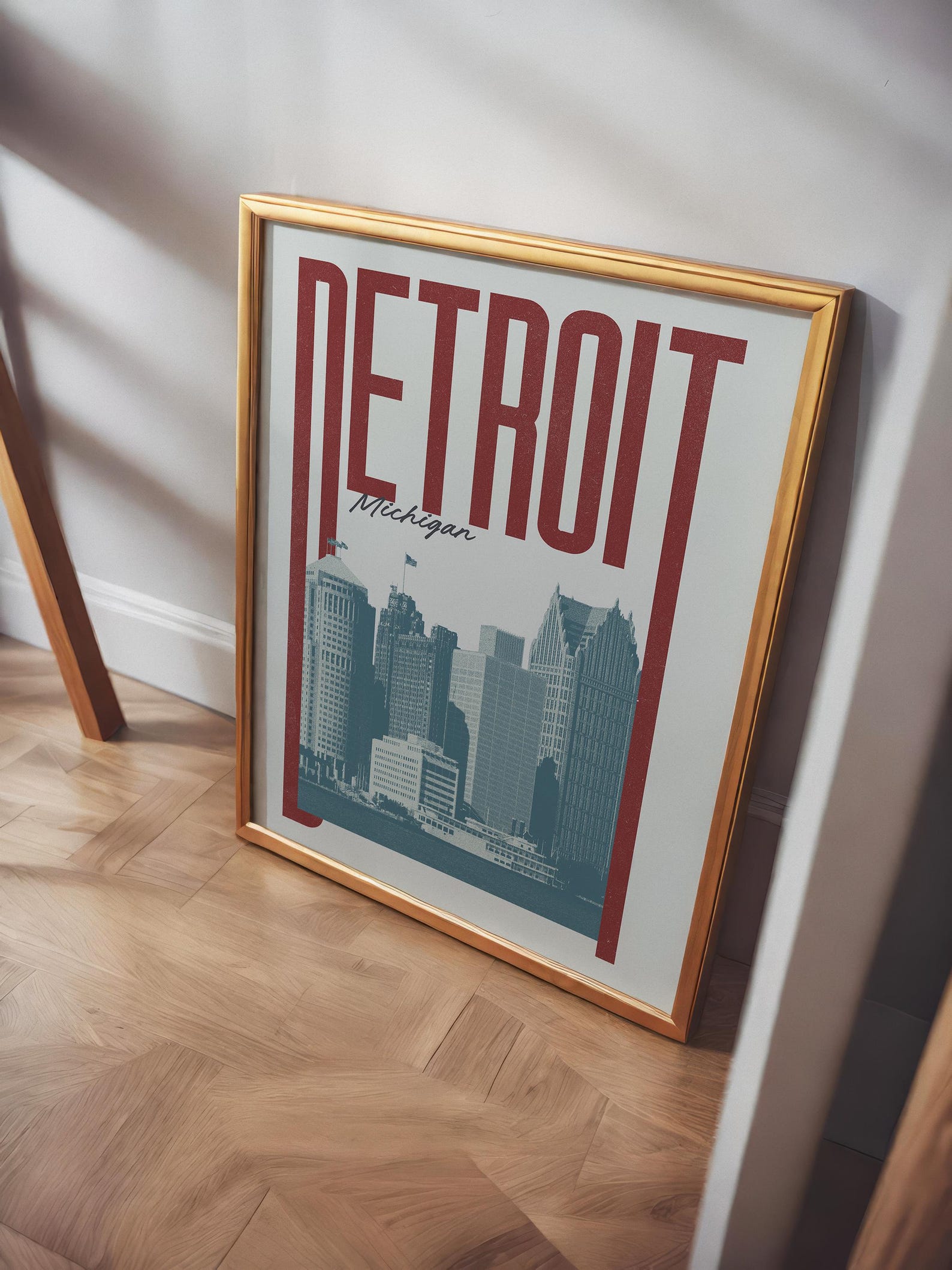 Detroit Wall Art Print, Detroit Poster, Detroit Art Print, Detroit ...