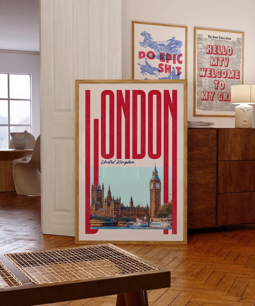 London Wall Art, London Poster, London Art Print, London Skyline ...