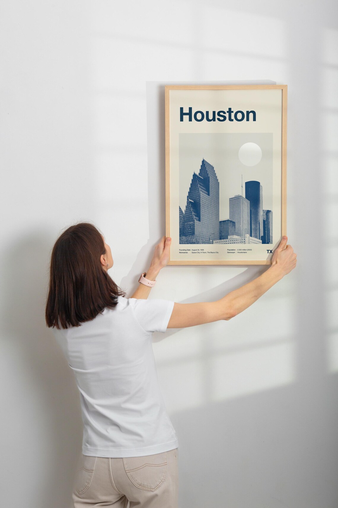 Houston Wall Art Print, Houston Poster, Houston Art Print, Houston ...