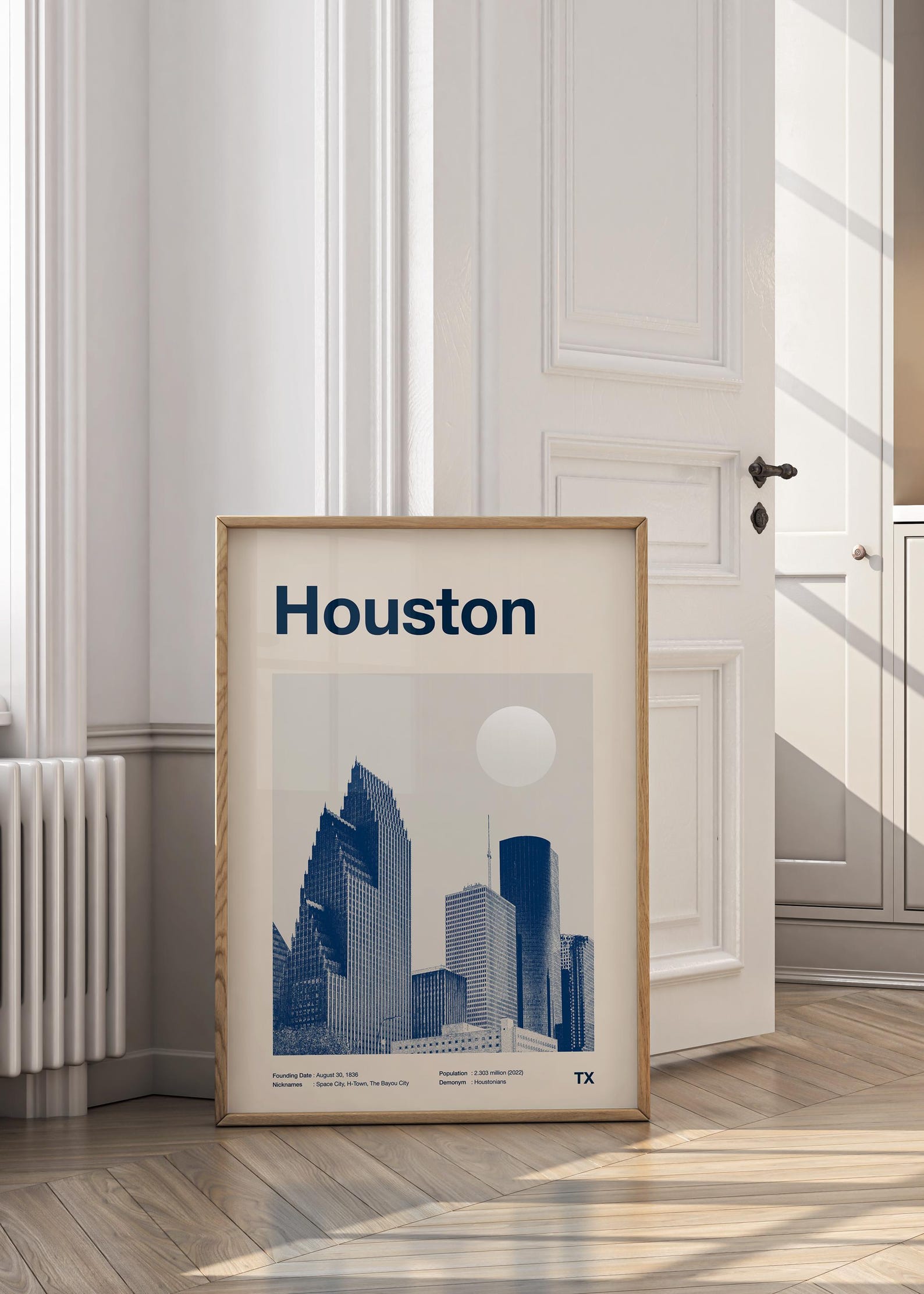 Houston Wall Art Print, Houston Poster, Houston Art Print, Houston ...