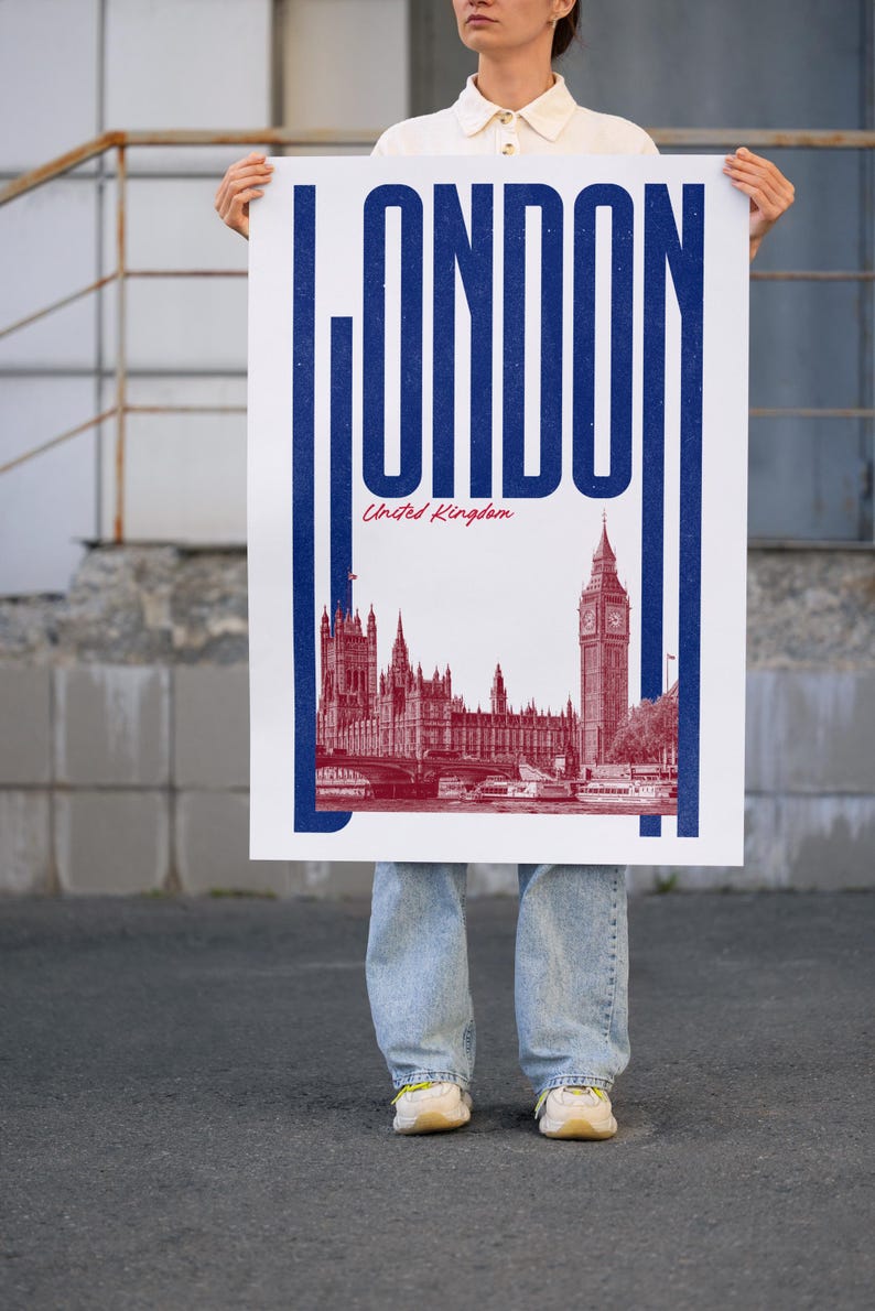 London Wall Art, London Poster, London Art Print, London Skyline ...