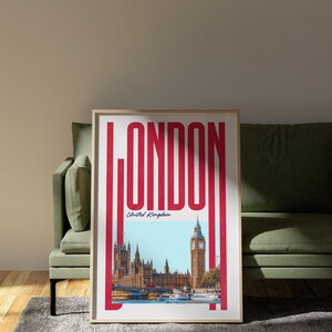 London Wall Art, London Poster, London Art Print, London Skyline ...