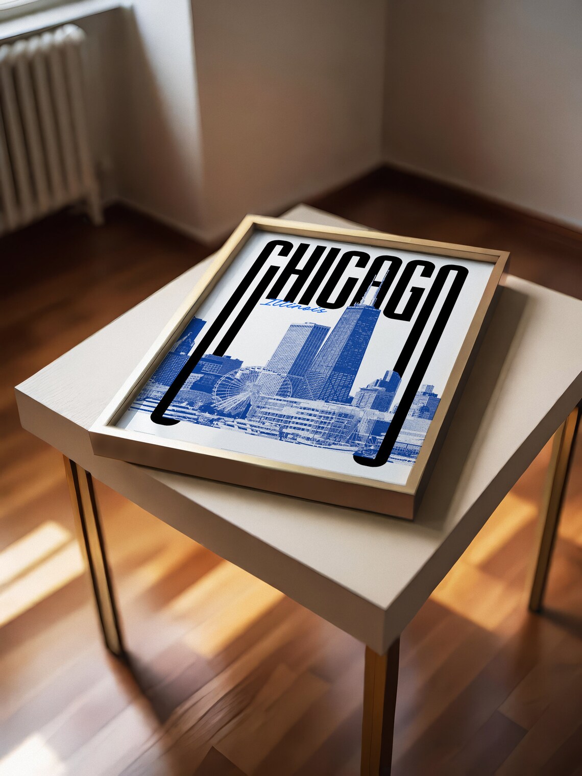 Chicago Wall Art Print, Chicago Poster, Chicago Art Print, Chicago ...