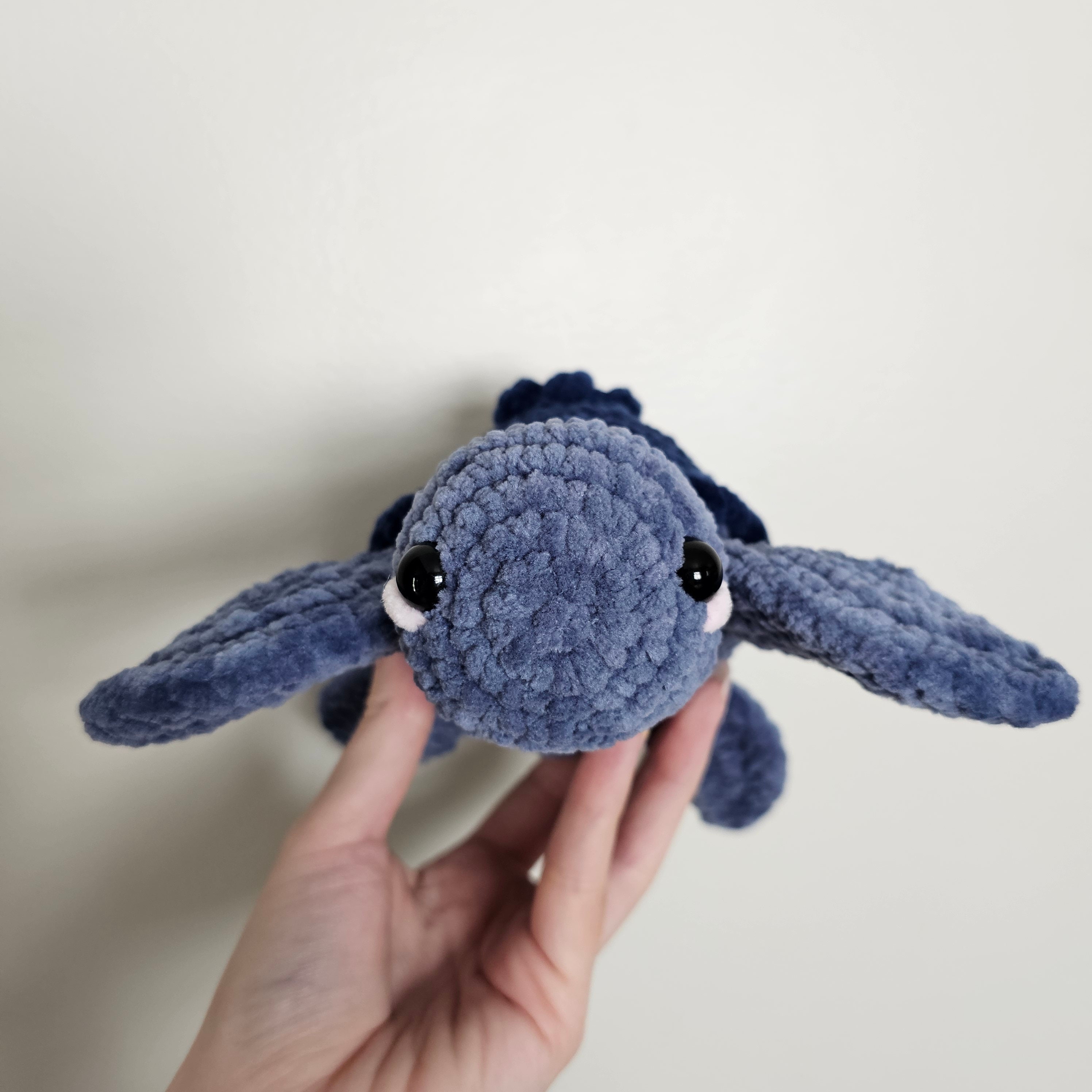 Blueberry Sea Turtle Crochet Plushie Small Stuffed Animal Amigurumi ...