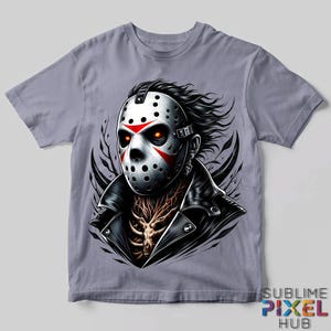 Jason in Leather Jacket Png, Png Files, Clipart, Slasher, Halloween ...