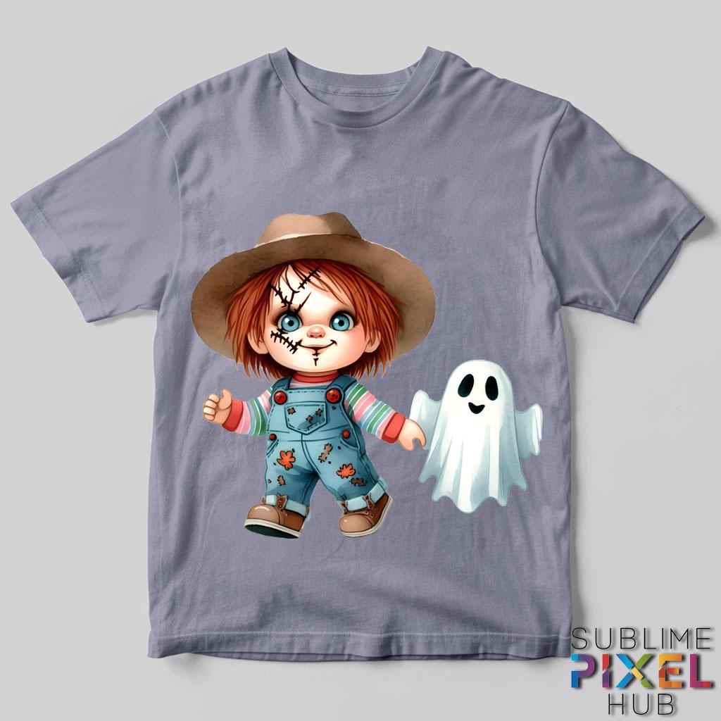 Cute Chucky Watercolor Clipart, Halloween PNG Files (digital Download ...