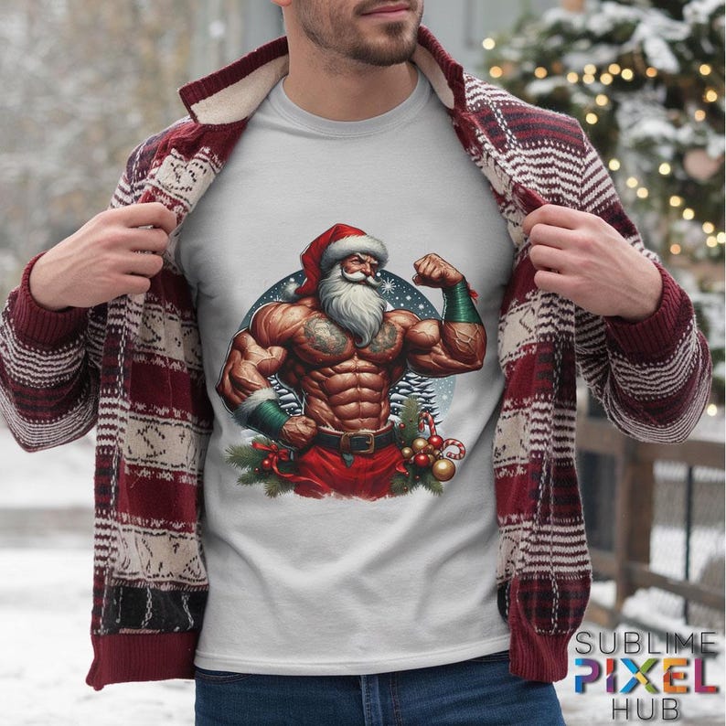 Santa Claus Clipart for Men V1 Png, Png Files, Clipart, Santa Claus ...