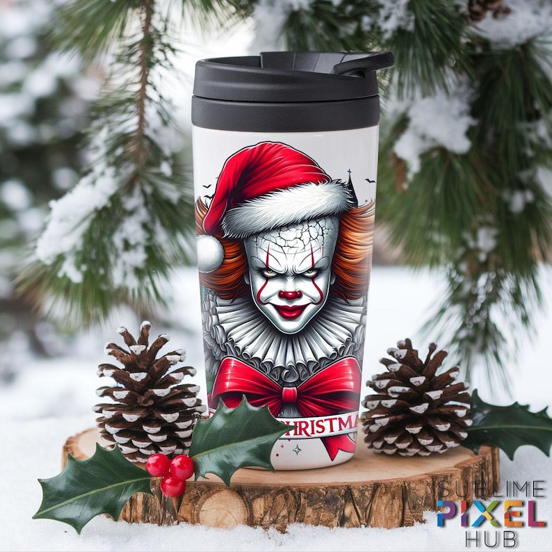Christmas Pennywise Png, Png Files, Clipart, Pennywise, Christmas ...