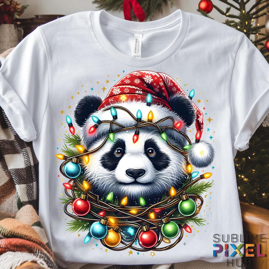 Christmas Panda Clipart: Holiday PNG Designs (transparent Background ...