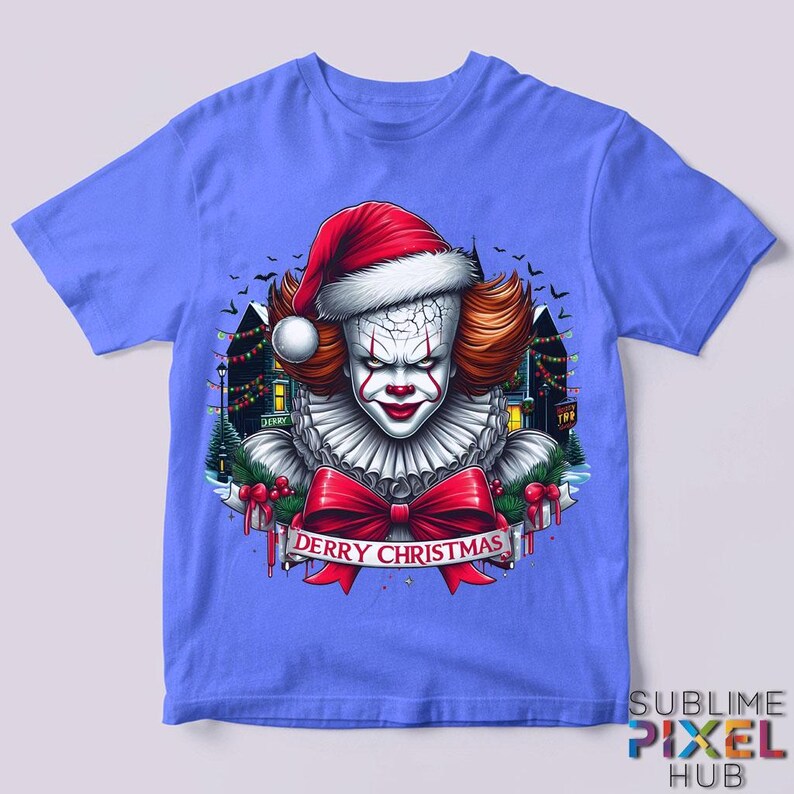 Christmas Pennywise PNG Clipart, Holiday Designs (digital Download) - Etsy