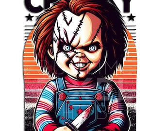 Chucky Halloween PNG Clipart: Transparent Background Design (digital ...