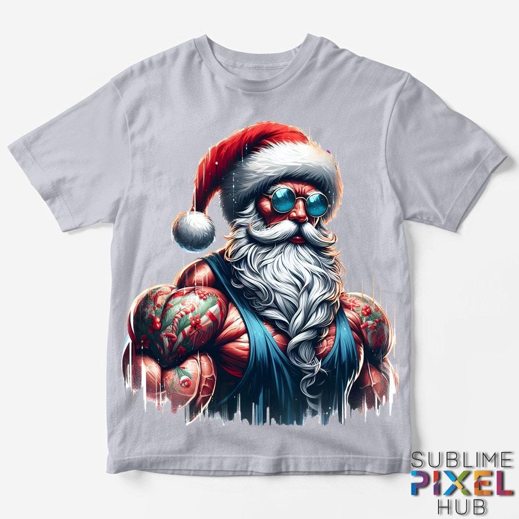 Santa Claus Clipart for Men V4 Png, Png Files, Clipart, Santa Claus ...