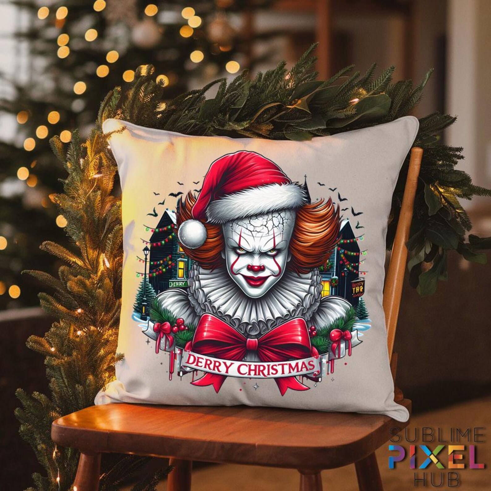 Christmas Pennywise PNG Clipart, Holiday Designs (digital Download) - Etsy
